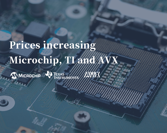 Market situation of MICROCHIP, TEXAS INSTRUMENTS and AVX - 深圳市嘉亿创电子有限公司